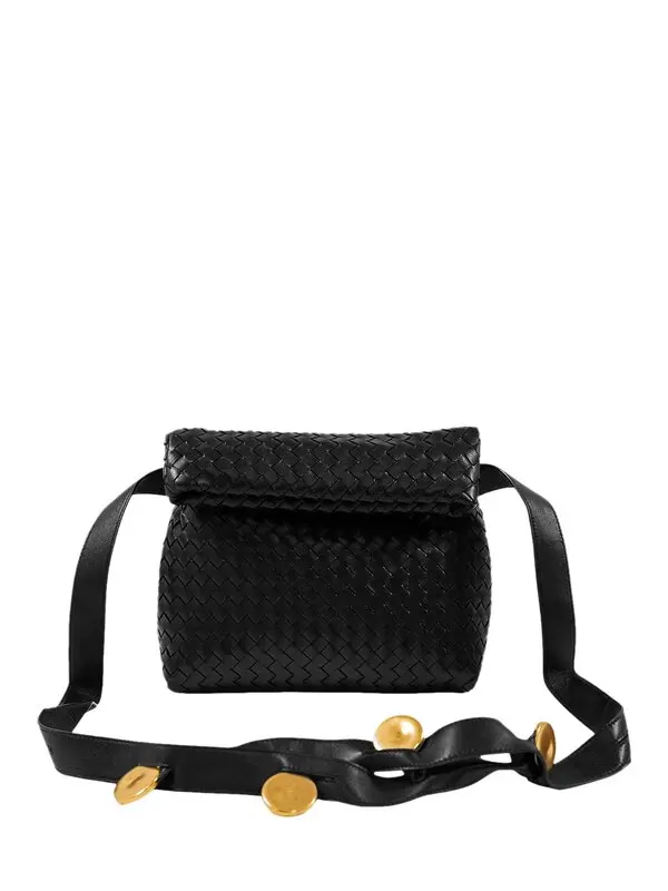 Bottega Veneta Fold Shoulder Bag - Black