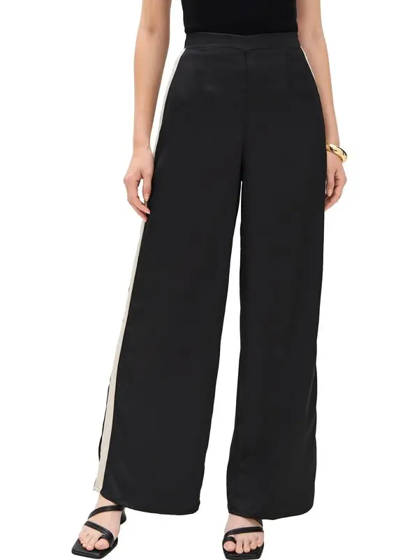 SEVEN WONDERS Turner Wide Leg Pants - Black/sand