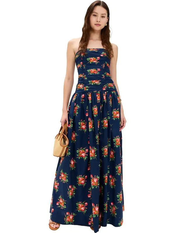 Cara Cara Montreal Maxi Dress - Gemma Scarf Navy