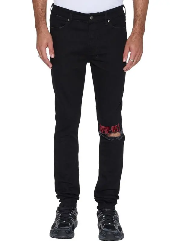 Ksubi Van Winkle Sting Skinny Jeans - Black