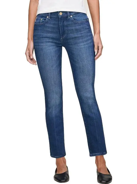 DL1961 Mara Instasculpt™ Mid-rise Ankle Straight Jeans - Santa Monica