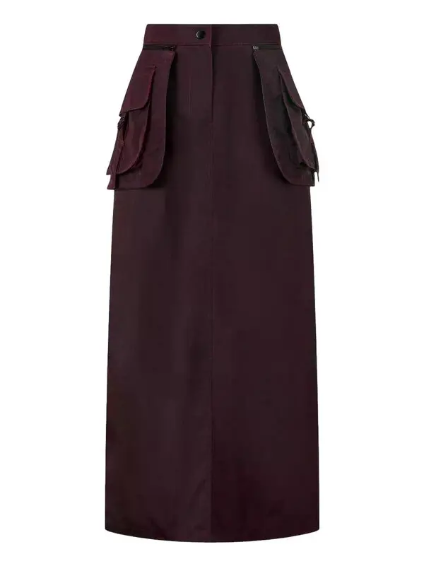 STUDIO TOMBOY Cargo-pocket Maxi Skirt - Red