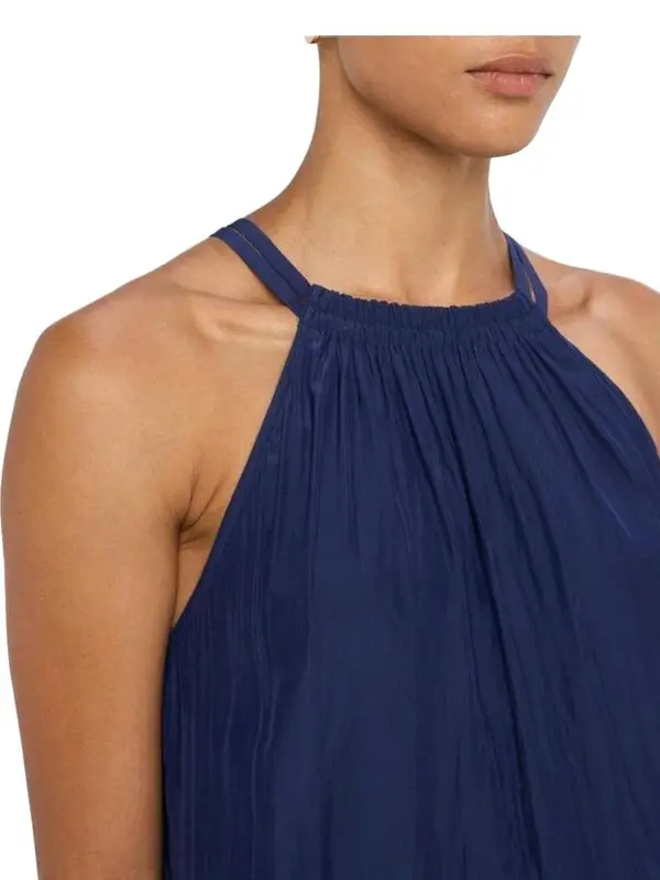 Ramy Brook Dana Tiered Tank Top - Spring Navy