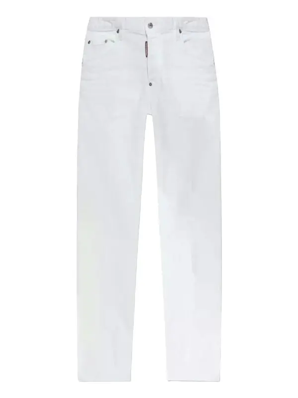 Dsquared2 Label-detail Cotton Trousers - White