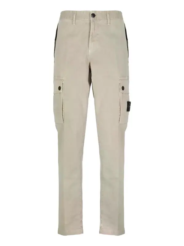 Stone Island Twill Tapered Pants - Neutrals