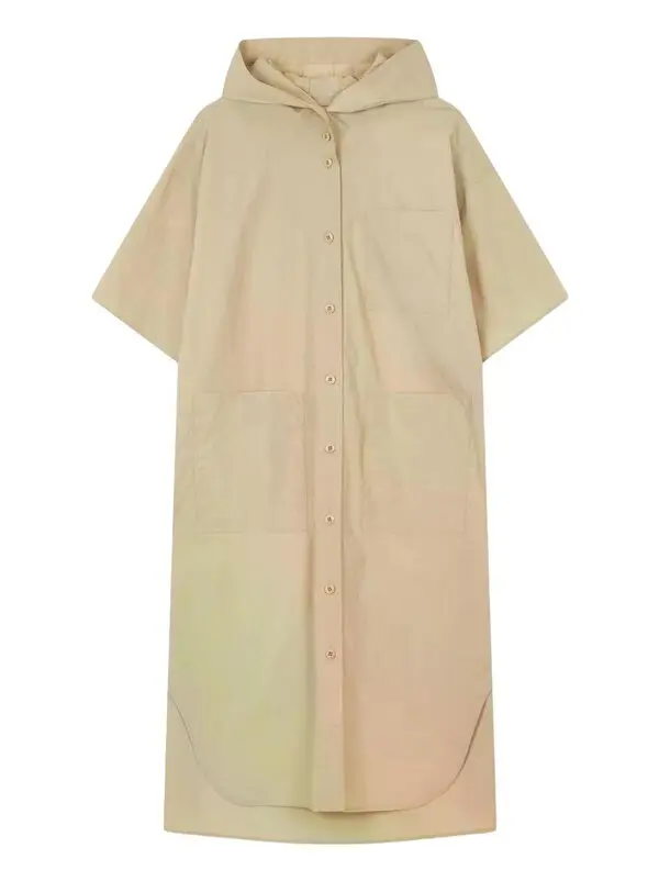 STUDIO TOMBOY Hooded Utility Raincoat - Brown