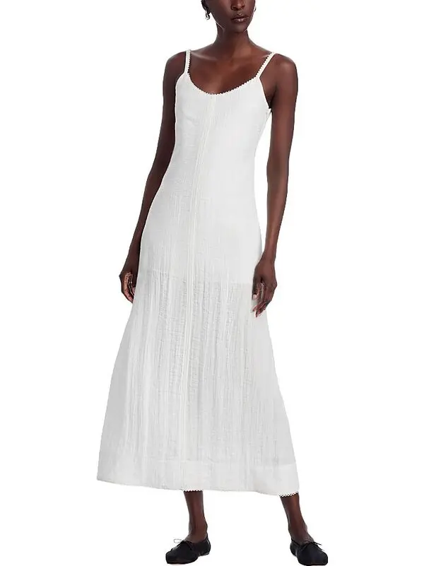 Proenza Schouler White Label Evelyn Crinkle Dress - White