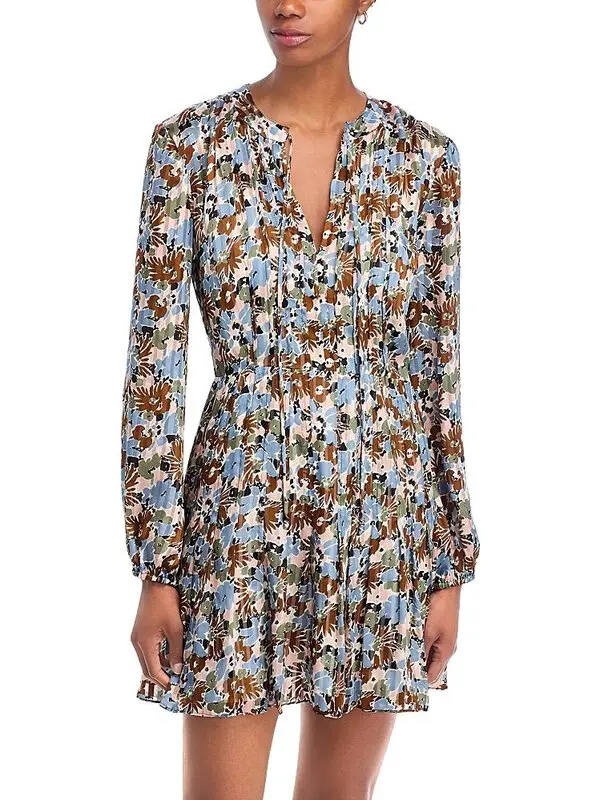 Veronica Beard Nyjah Printed Dress - Lake Mist