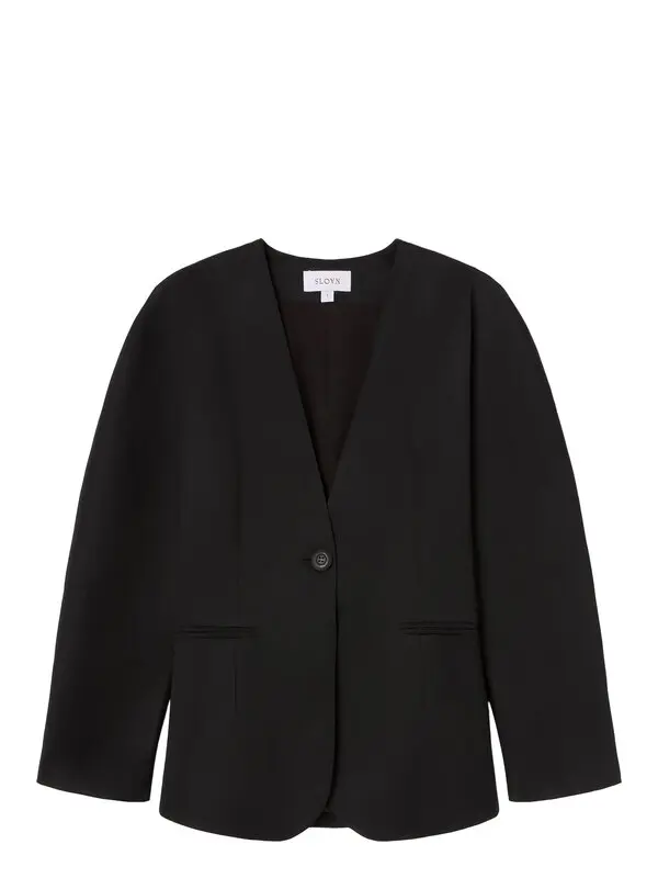 SLOAN The Circular Sleeve Blazer - Black