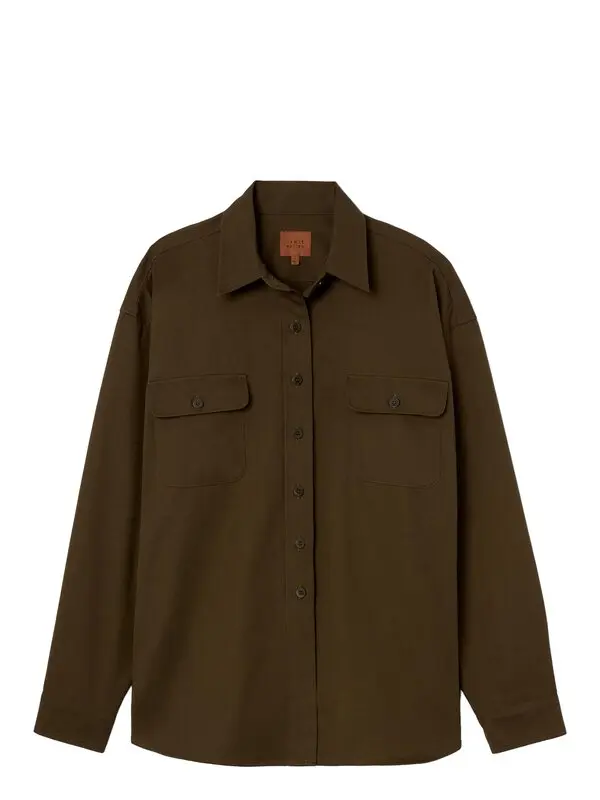 JAMIE HALLER Oversized Button-down Shirt - Colonial Green