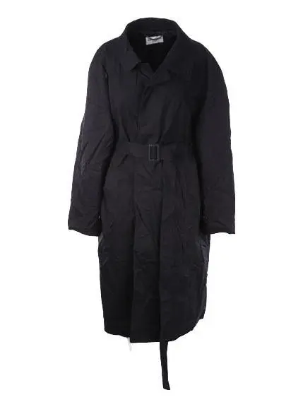 Balenciaga Oversize Overcoat - Black