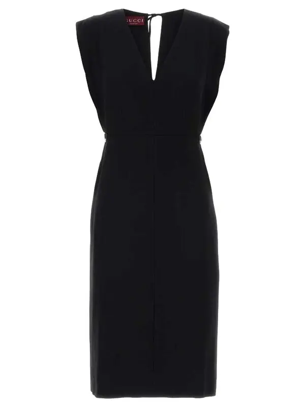 Gucci Crepe Dress - Black
