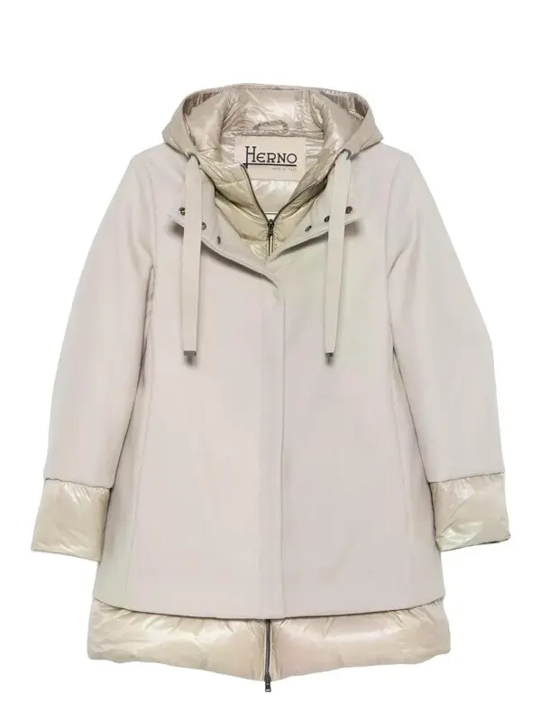 Herno A-line Lightweight Coat - Neutrals