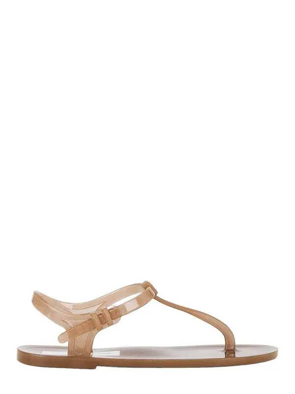 Christopher Esber Billi T-bar Flat Sandal - Sepia