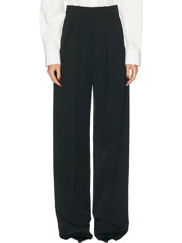 Saint Laurent Straight Leg Trouser - Noir