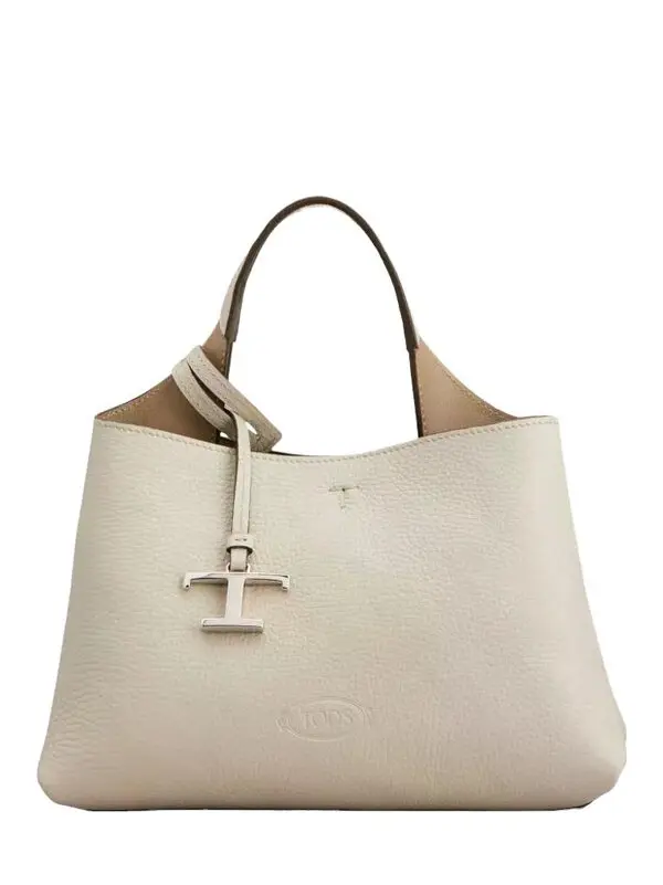 TOD'S Leather Mini Bag - Neutrals