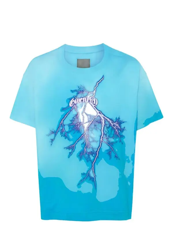 Givenchy Logo-print Cotton T-shirt - Blue