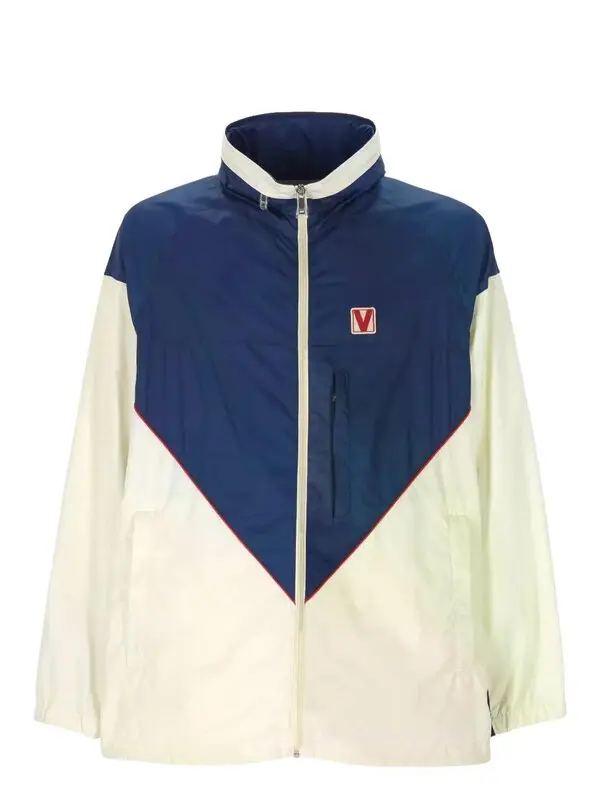 Valentino Garavani Vlogo-patch Windbreaker - Blue