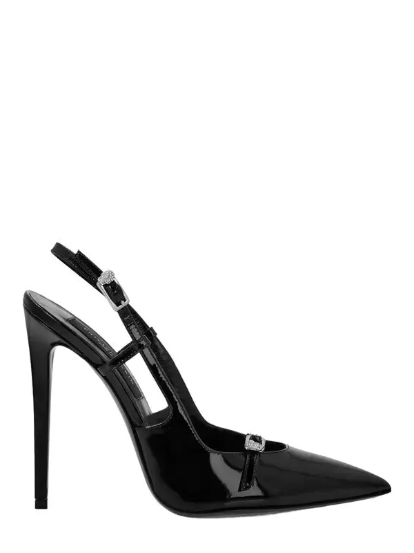 Philipp Plein Pointed-toe Slingback Pumps - Black