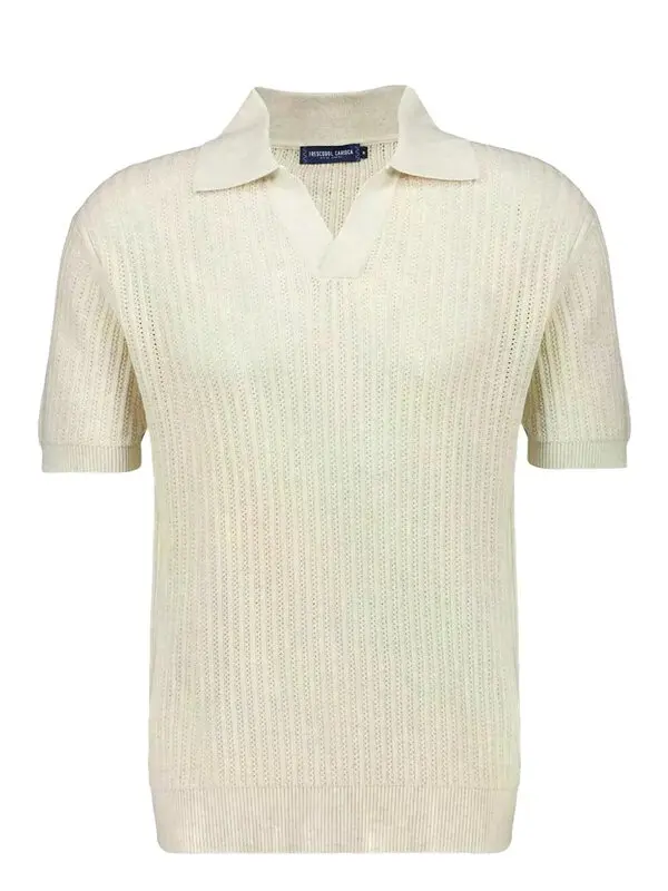 Frescobol Carioca Chain-stitch Polo Shirt - Neutrals
