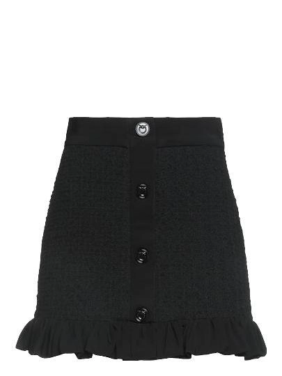 Pinko Tweed Mini Pencil Skirt - Black