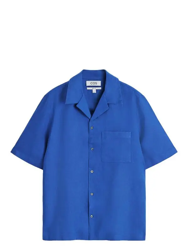 Cos Camp Collar Shirt - Blue