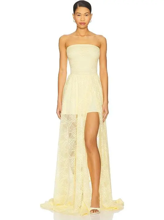 OW Cleo Maxi Dress - Butter Yellow