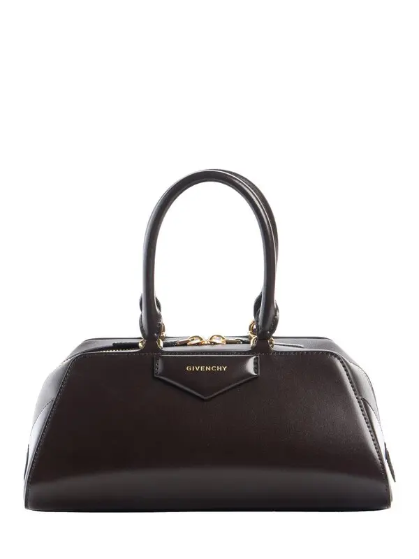Givenchy Small Antigona Leather East/west Satchel - Chocolate