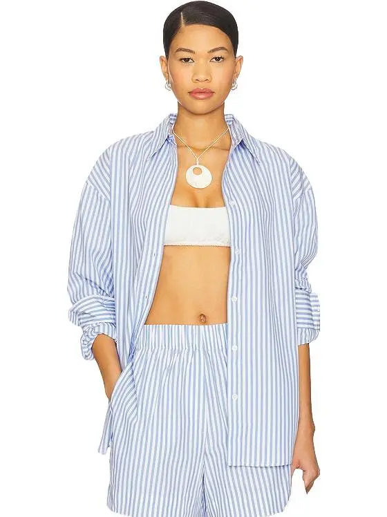 Sold Out NYC The Everything Shirt - French Blue Stripe