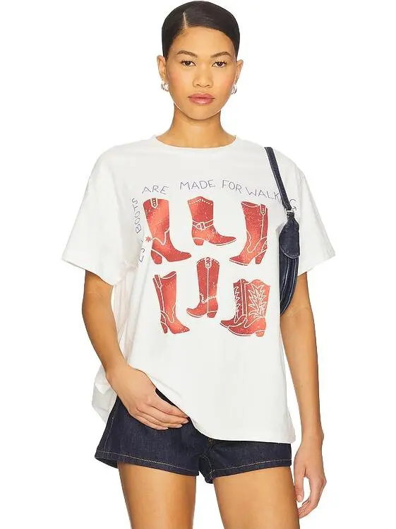 FOUND X Crimson Trails Boots Tee - White