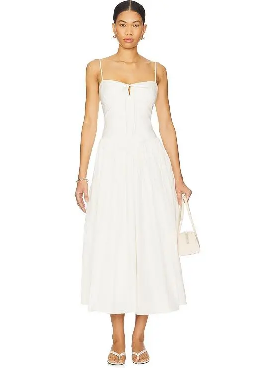 Cinq À Sept Anela Midi Dress - Ivory