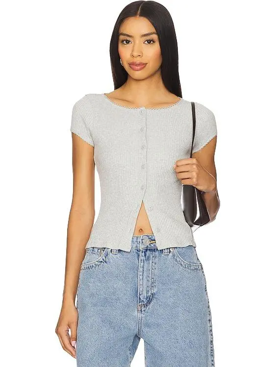 Free People Most Wanted Cardi - Heather Grey