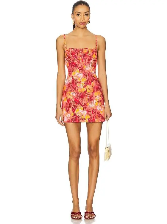 Free People Kerri Mini Dress - Heatwave Combo