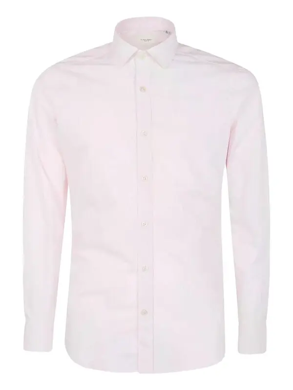 TINTORIA MATTEI 954 Cotton Button-up Shirt - Pink