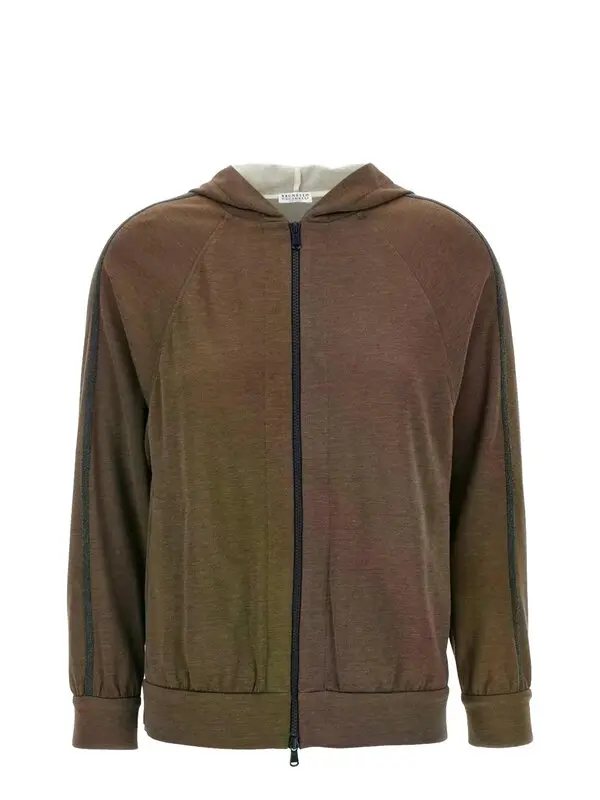 Brunello Cucinelli Zip-up Hoodie - Brown