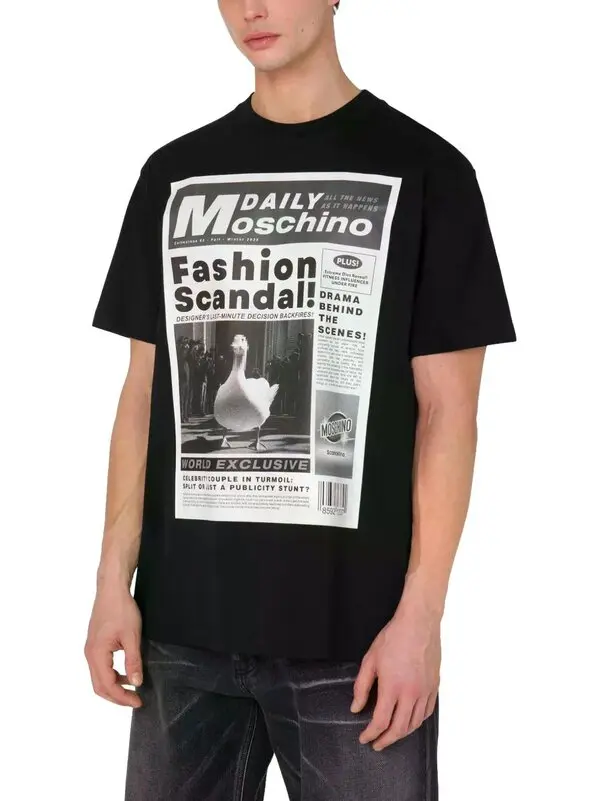 Moschino Graphic-print T-shirt - Black