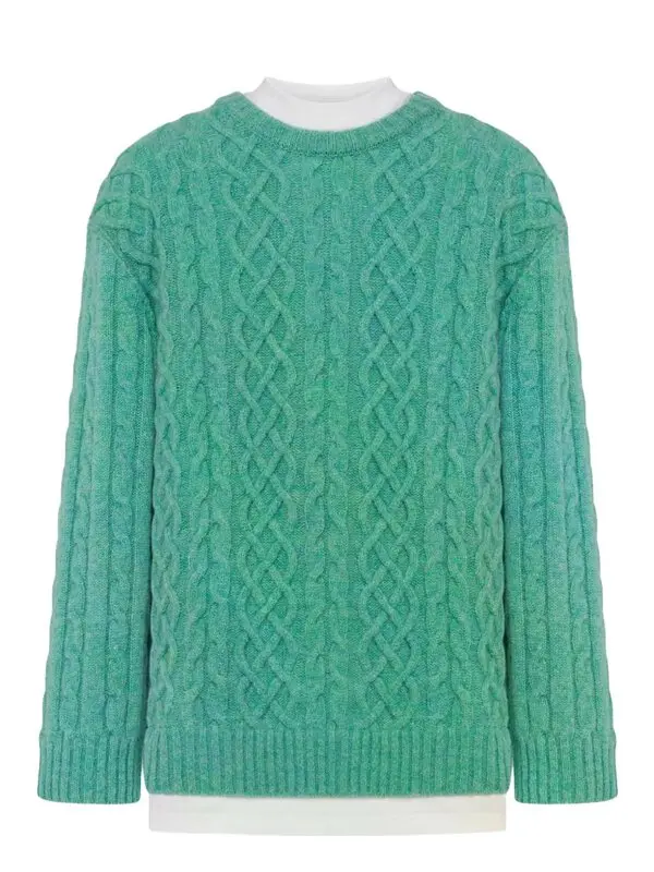 Moschino Cable-knit Jumper - Green