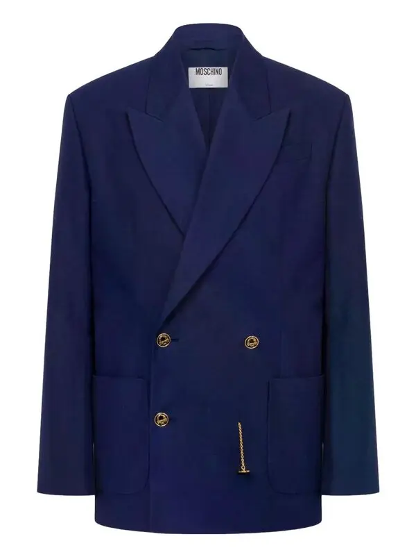 Moschino Double-breasted Tailored Blazer - Blue