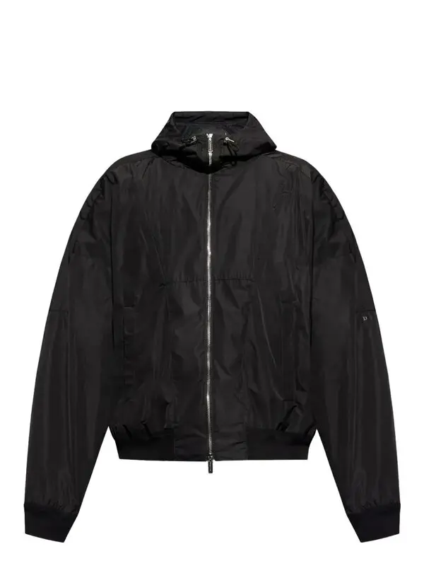 Dsquared2 Hooded Zip-up Jacket - Black