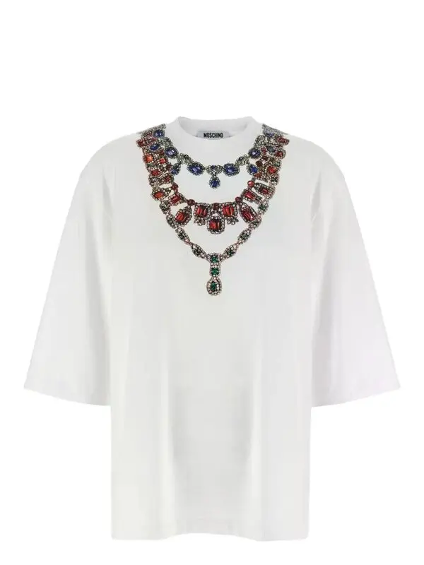 Moschino Jewel-print T-shirt - White