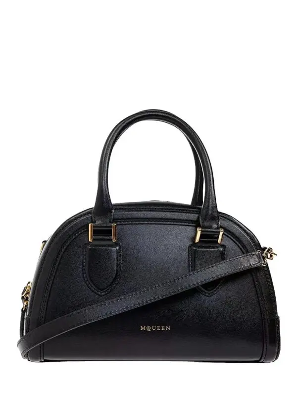 Alexander McQueen Mini Leather Tote Bag - Black