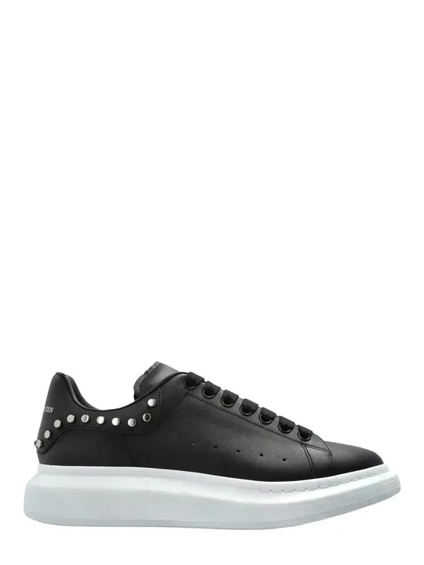 Alexander McQueen Oversized Leather Sneakers - Black
