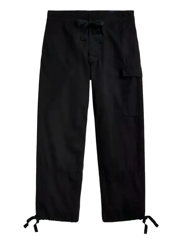 Polo Ralph Lauren Drawstring-hem Cargo Trousers - Black