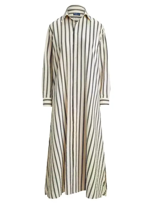 Polo Ralph Lauren Striped Shirt Dress - White