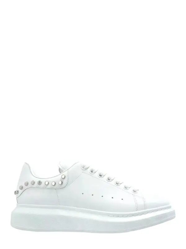Alexander McQueen Oversized Stud-embellished Platform Sneakers - White