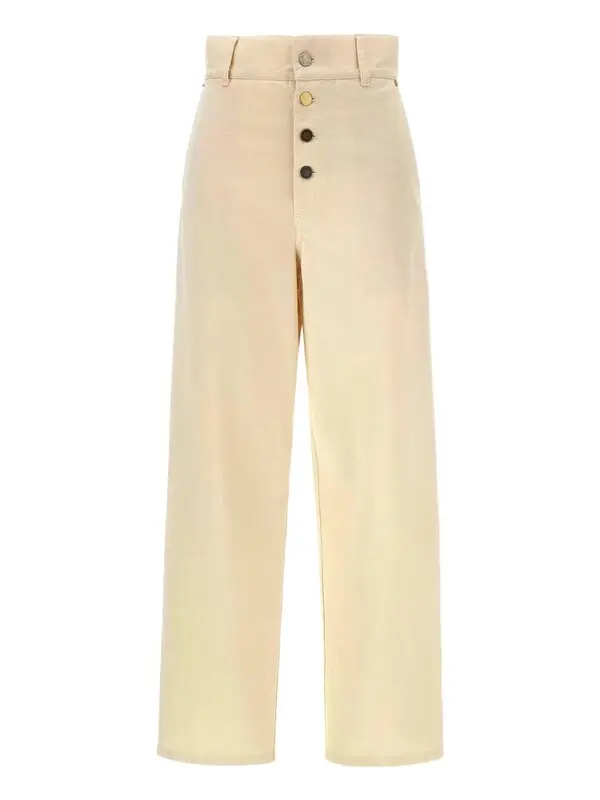 Moschino High-rise Straight Leg Jeans - Neutrals