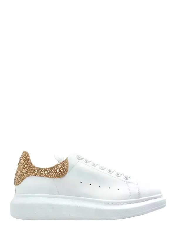 Alexander McQueen Oversized Leather Sneakers - White