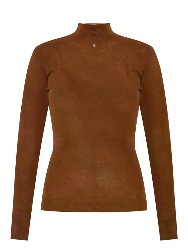 Versace Turtleneck Jumper - Brown