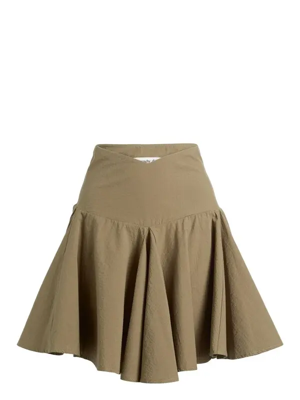 PEACHY DEN Dylan Mini Skirt - Leaf
