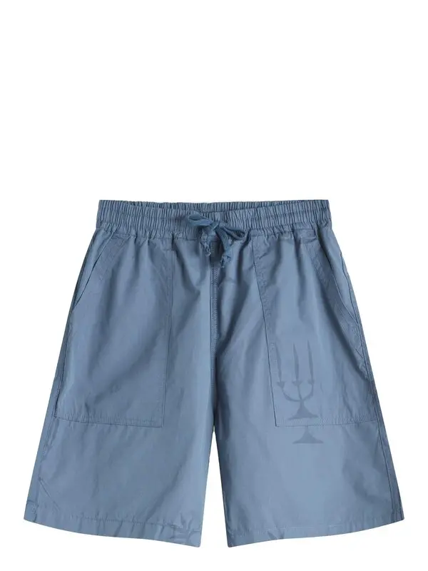 SERVICE WORKS Poplin Printed Chef Shorts - Slate